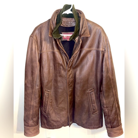 Wilsons Leather | Jackets & Coats | Wilsons Brown Leather Jacket Bomber ...